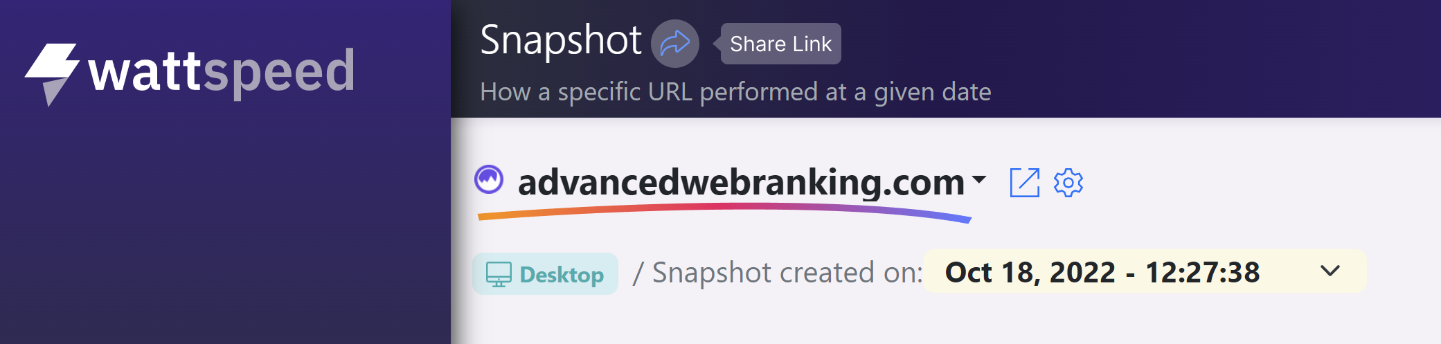 Getting started with Wattspeed
